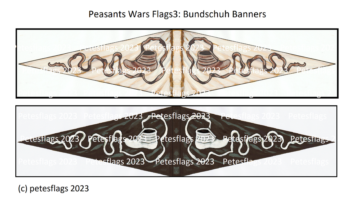 REN 68. German Peasant War flags - bundschuh – Steel Fist Miniatures