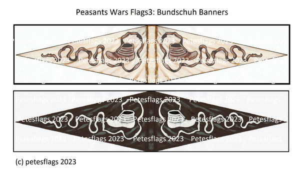 REN 68. German Peasant War flags - bundschuh – Steel Fist Miniatures